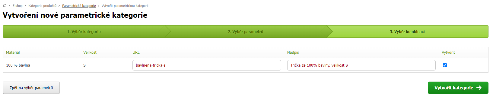 Vyšší organická návštěvnost? Vytvářejte parametrické kategorie ...